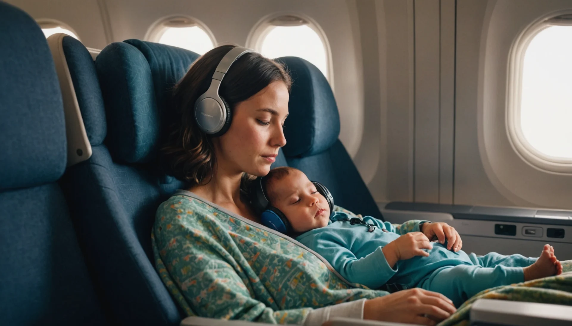 Astuces pour un bébé qui dort paisiblement en avion